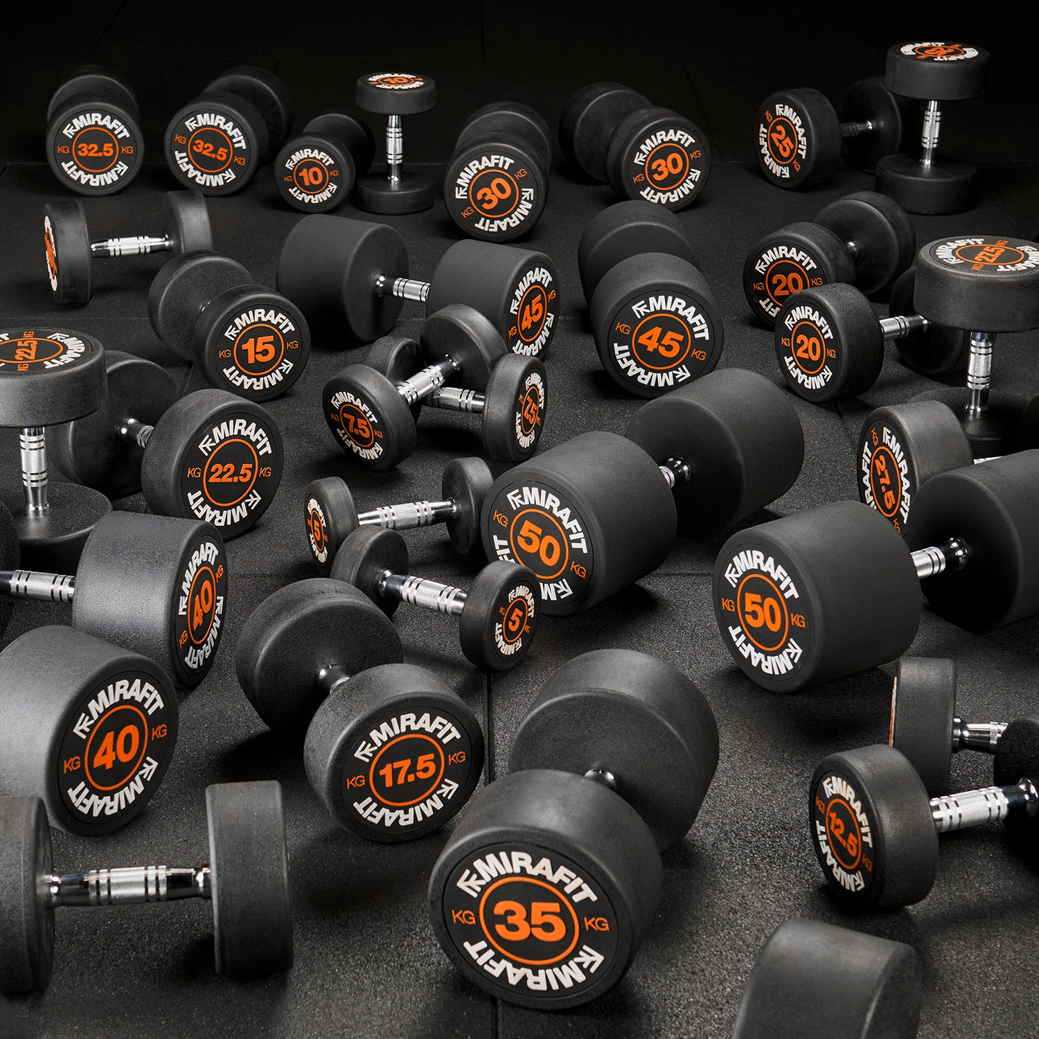 Dumbbell sets from 2.5kg to 50kg | Mirafit