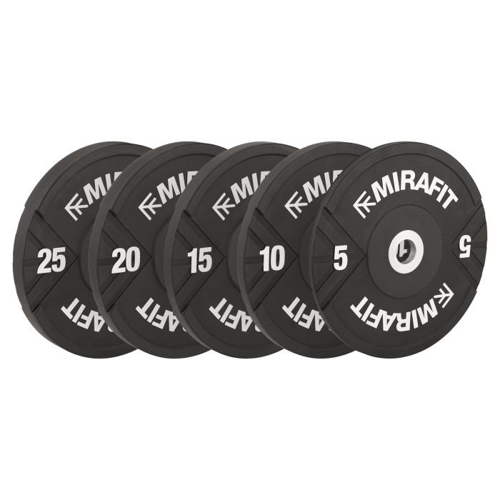 Black Urethane Bumper Plates | Mirafit