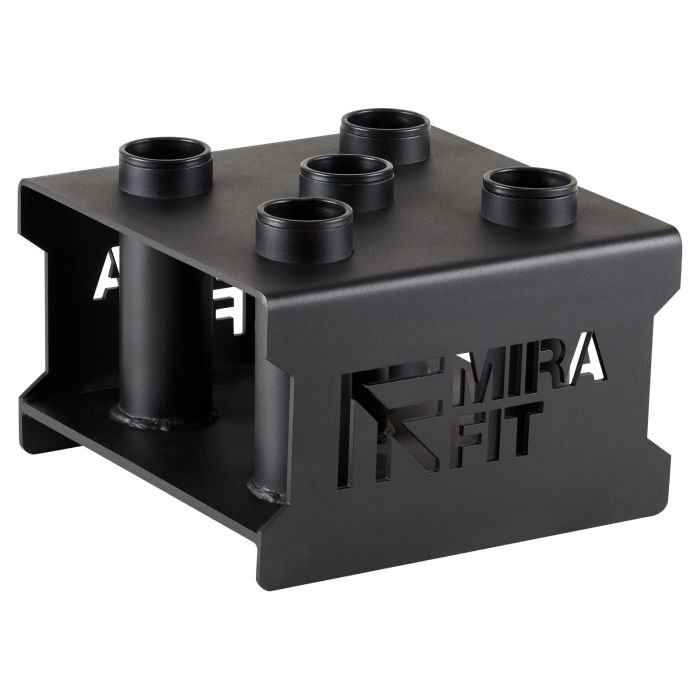 Weight Bar Floor Stand Holds 5 Olympic Bars | Mirafit