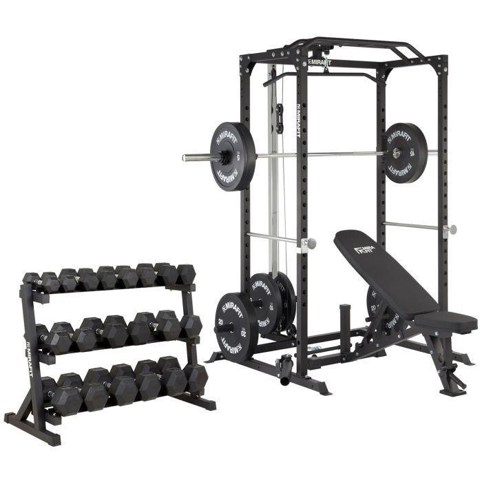 Home Gym Package with Dumbbell Set | Mirafit