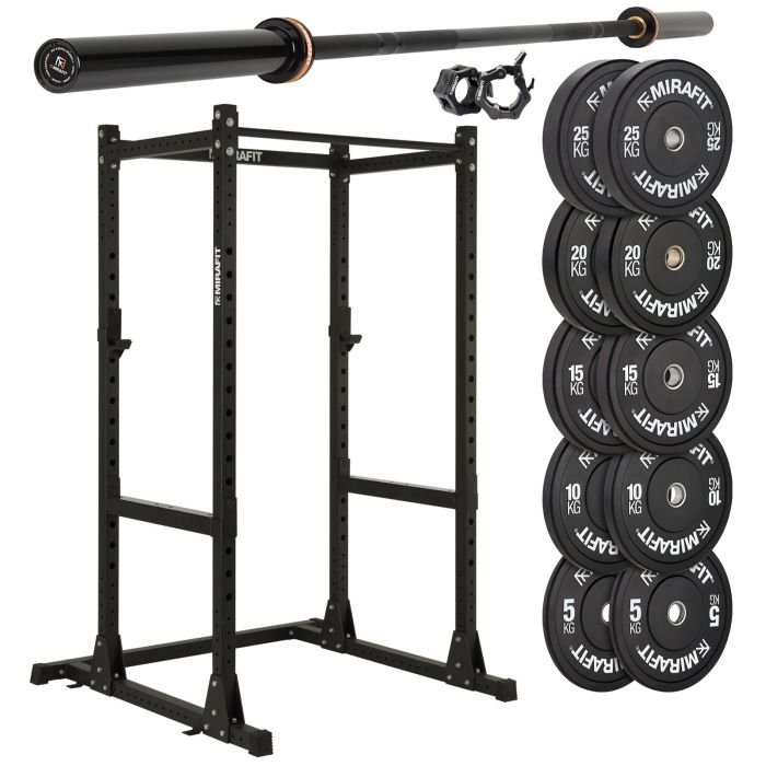 M200 Power Rack with Barbell and Weights | Mirafit