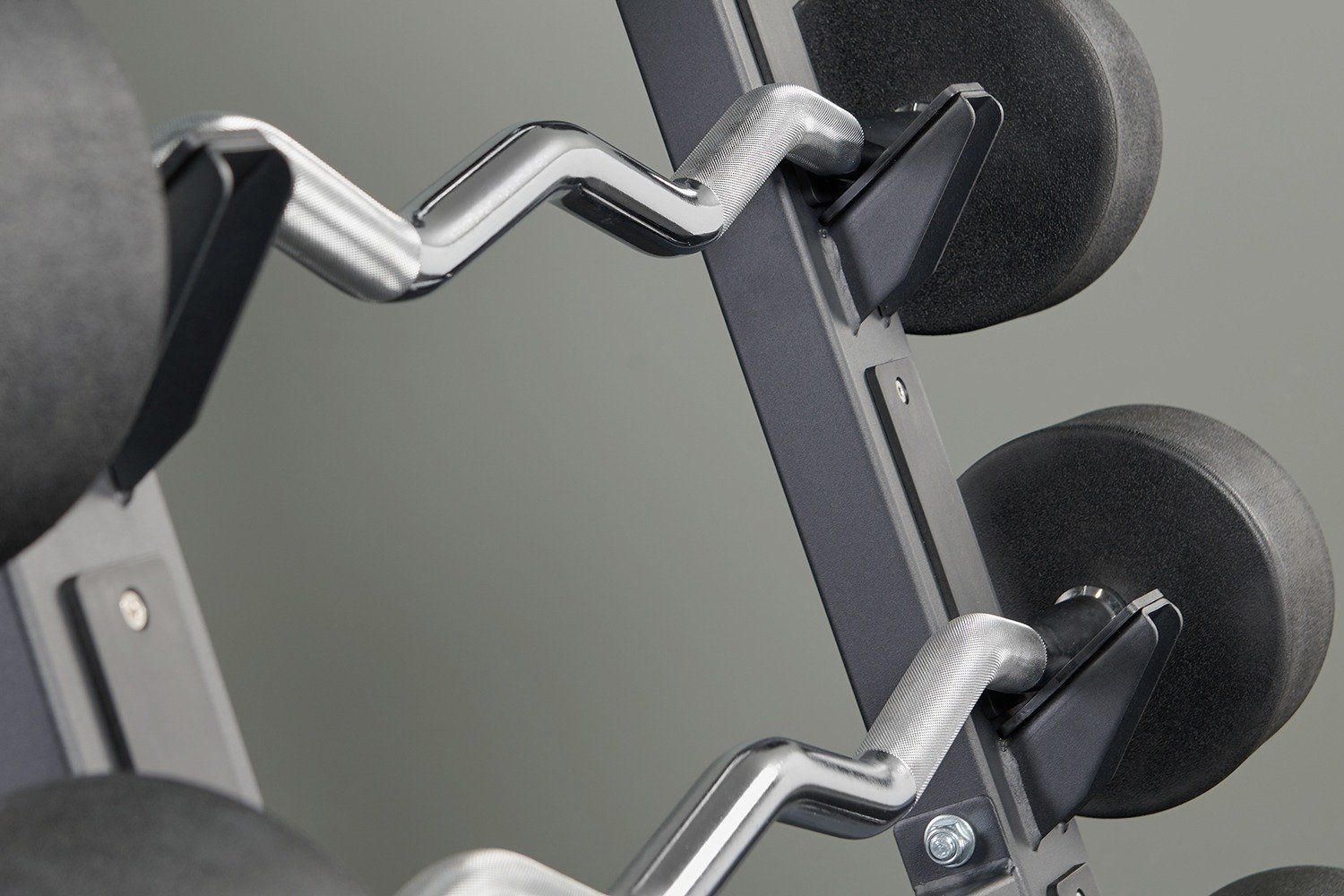 5 EZ Curl Bar Set with Storage Rack | Mirafit