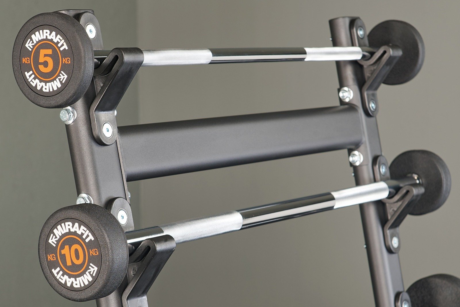 5 Weight Bar Set with Storage Rack | Mirafit