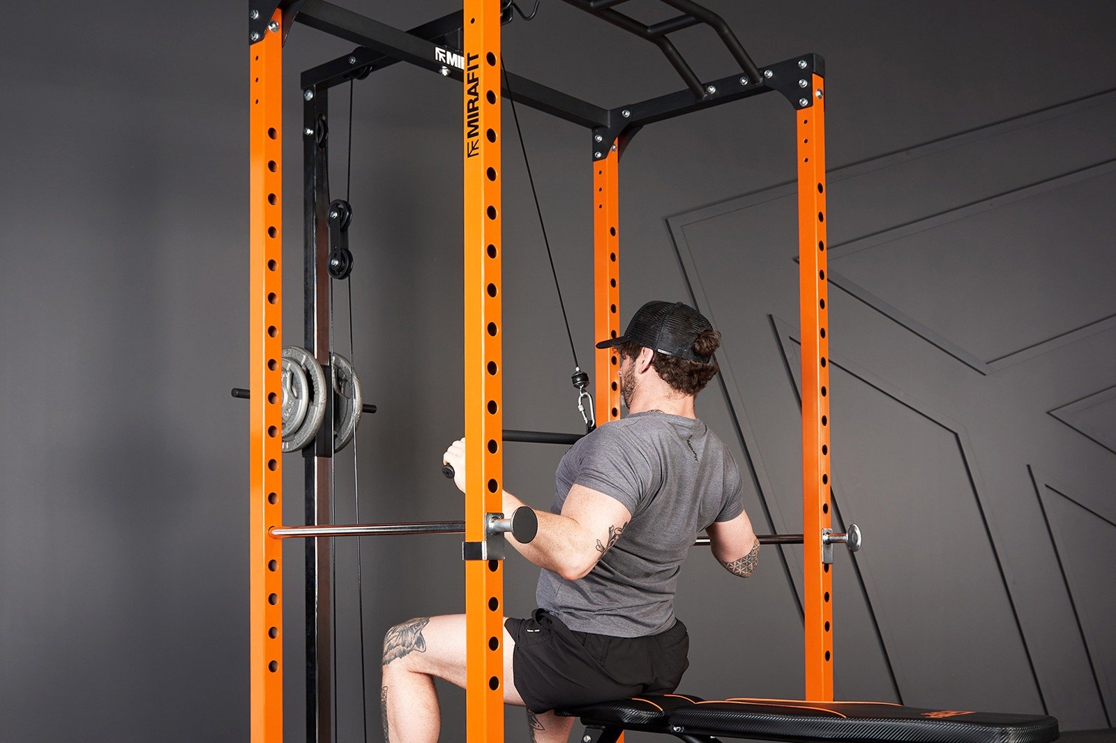 Power Rack with Cable Pulley System | Mirafit