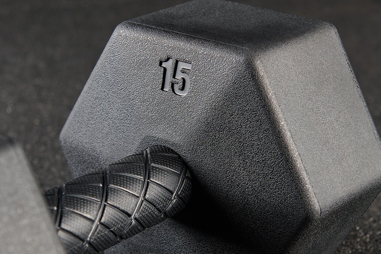 Rubber Grip Hex Dumbbell Set & 3 Tier Weight Rack