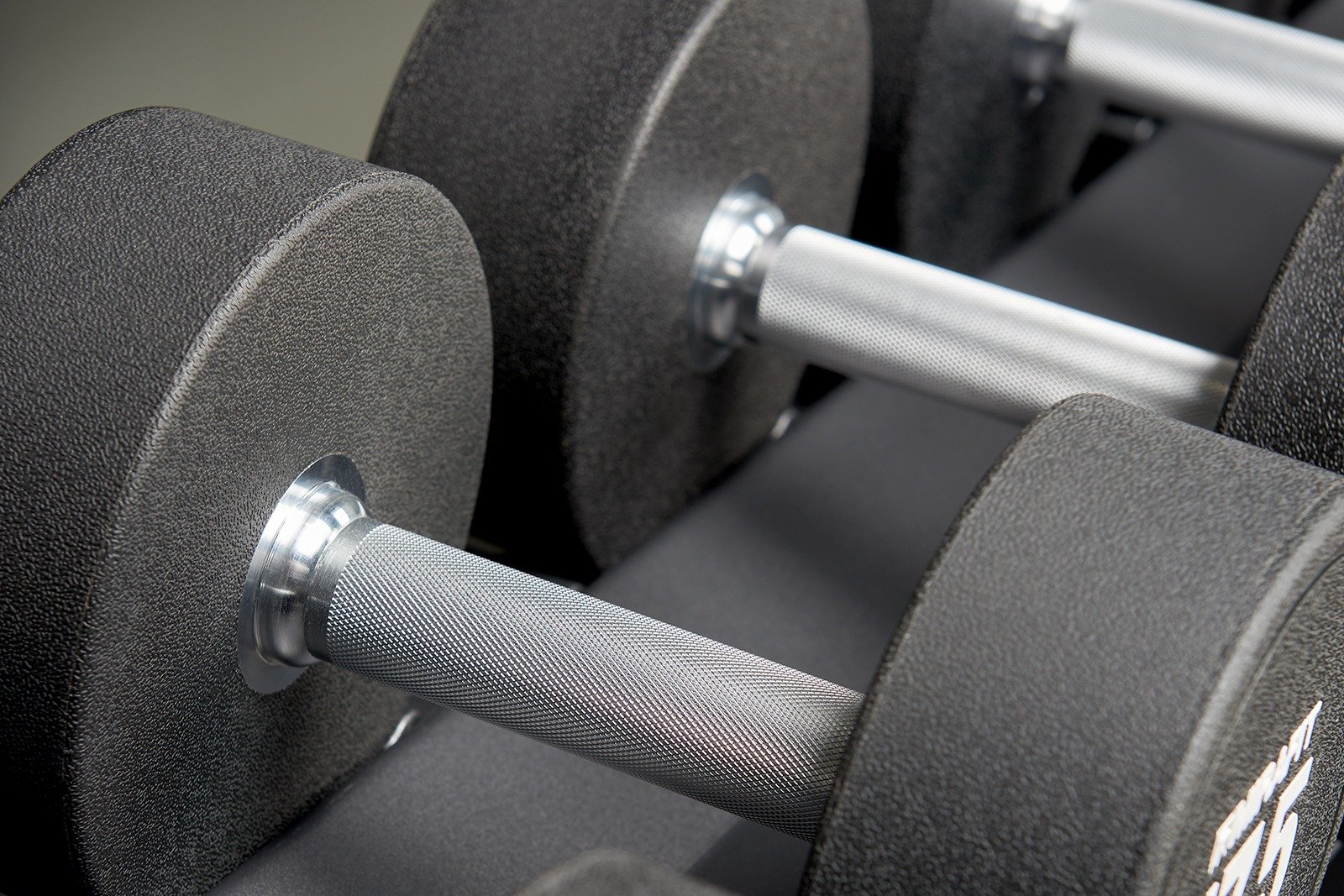 Urethane Dumbbell Set with Storage Rack | Mirafit
