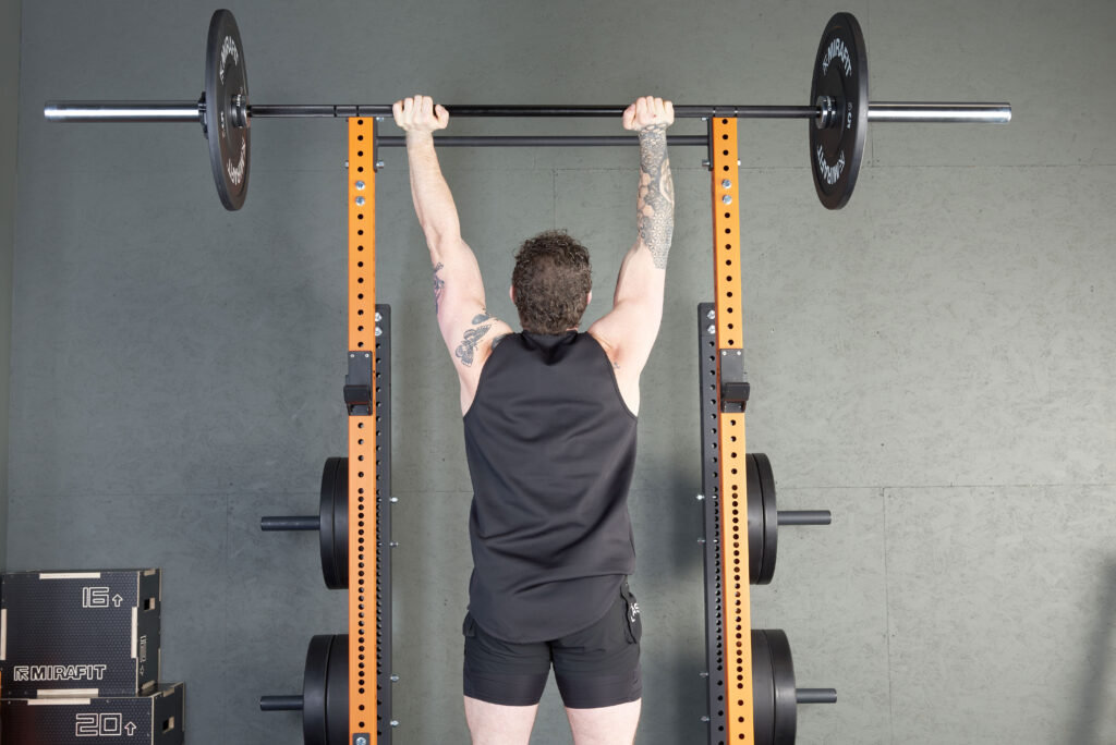 Overhead Barbell Shrug Overhead Bar Bend Shrugs • Range Of Motion